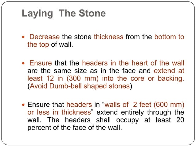 Stone Masonry BUILDING CONSTRUCTION | PPTX