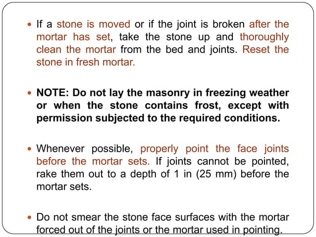 Stone Masonry BUILDING CONSTRUCTION | PPTX