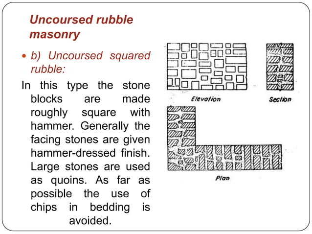 Stone Masonry BUILDING CONSTRUCTION | PPTX