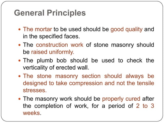Stone Masonry BUILDING CONSTRUCTION | PPTX