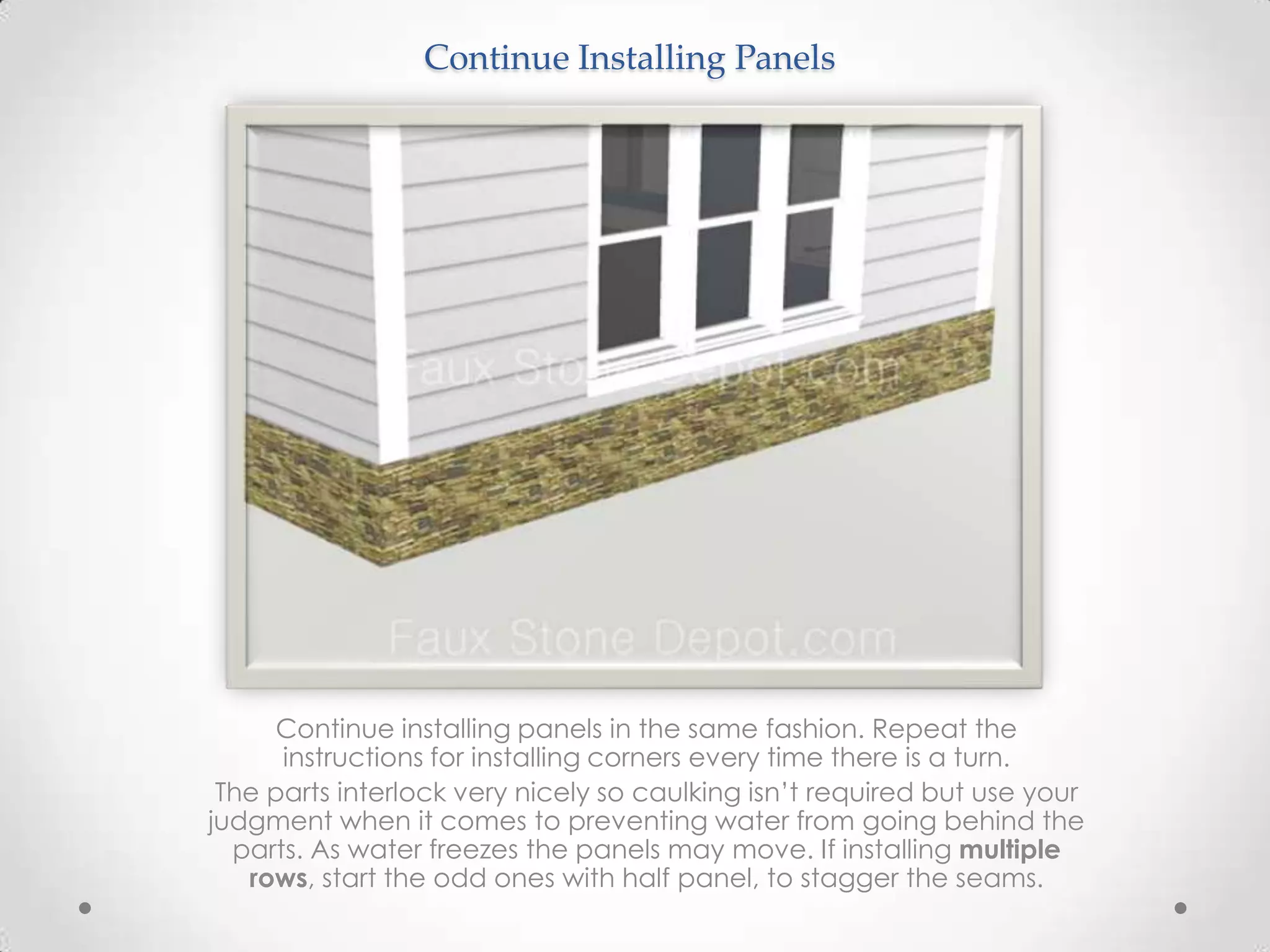 How To Install DIY Faux Stone Panels | PPTX
