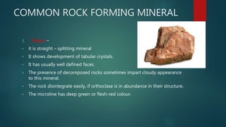 Stones and classifications of stones | PPTX