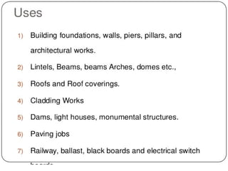 Comprehensive Guide to Building Stones: Types, Uses, and Finishes | PPTX