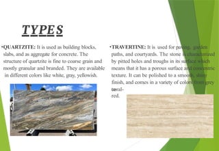 STONES AND ITS TYPES (1 its helpful.pptx