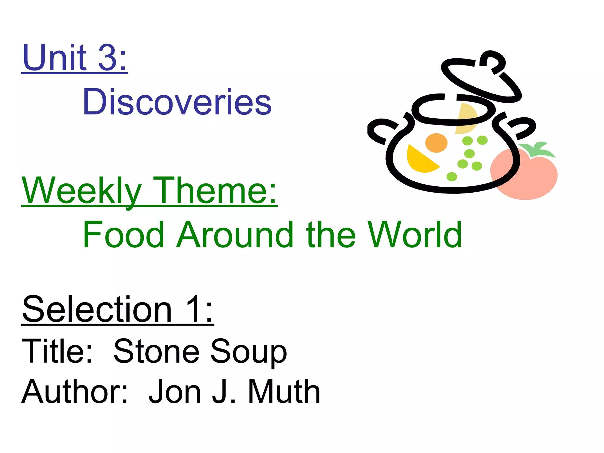Stone Soup Focus Wall | PPT