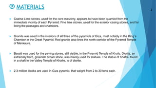 Case Study Of Stone Structure [Pyramid Of Giza] | PPTX