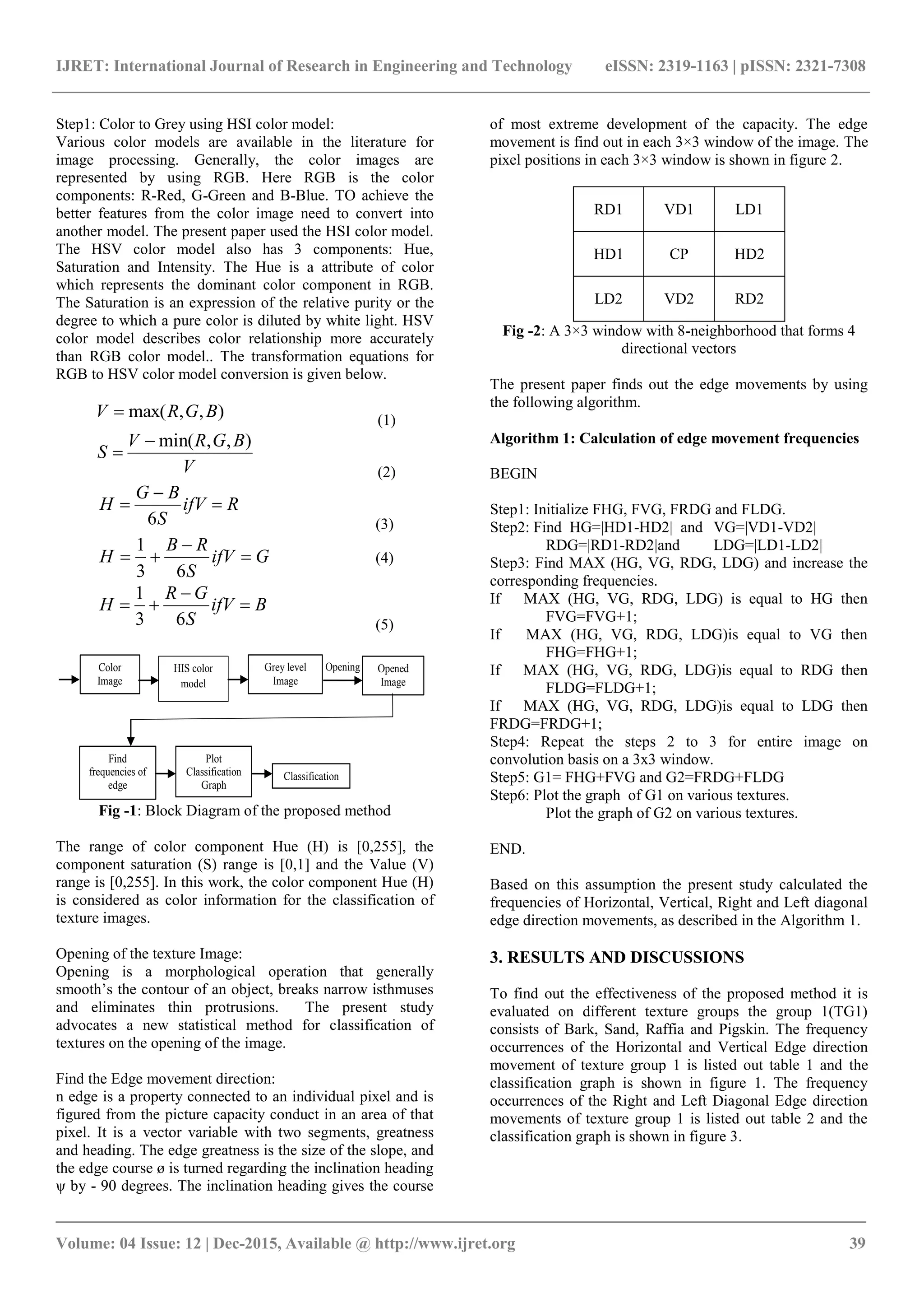 Stone Texture Classification And Discrimination By Edge Direction