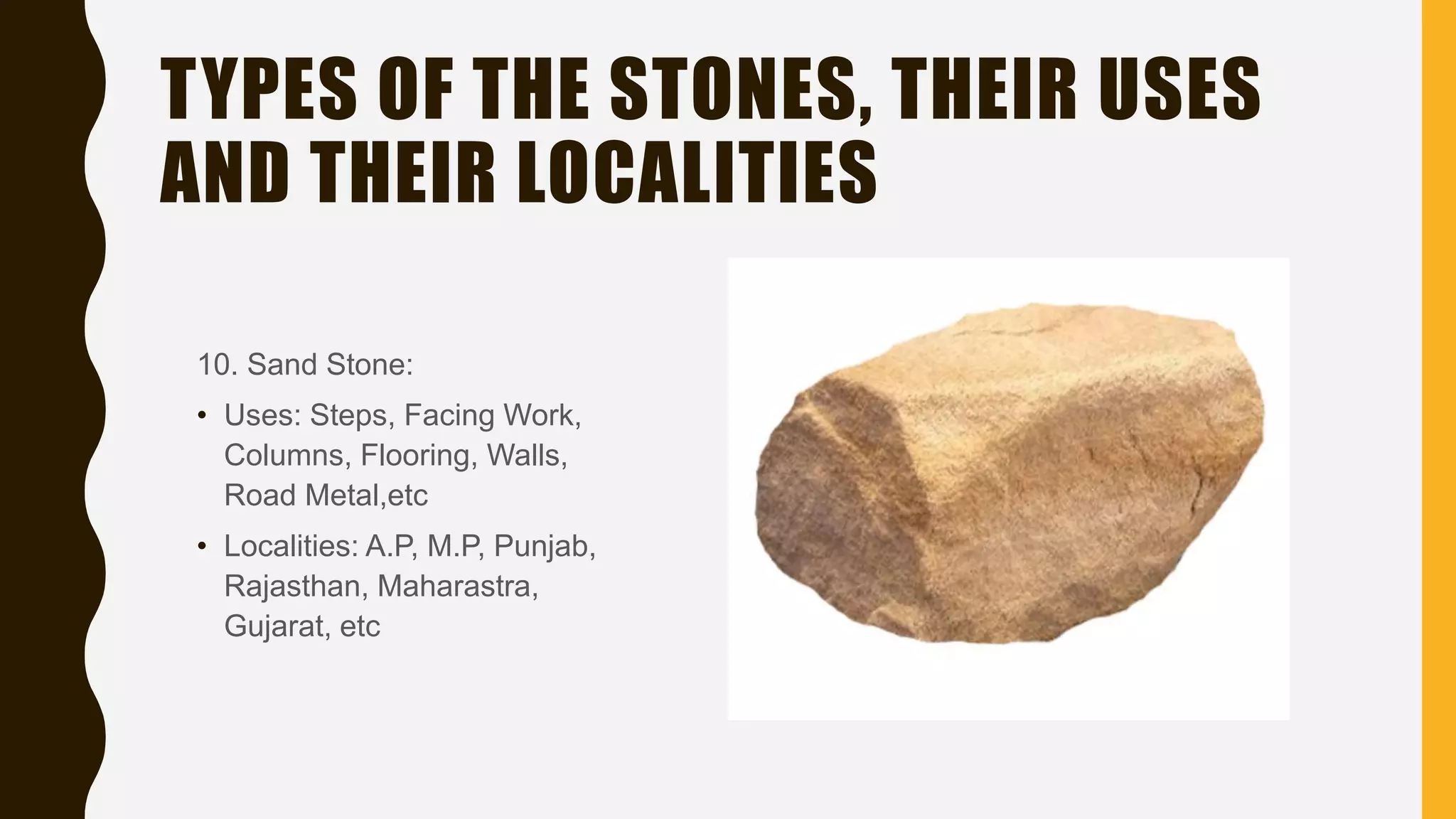 Stone types and finishes | PPTX