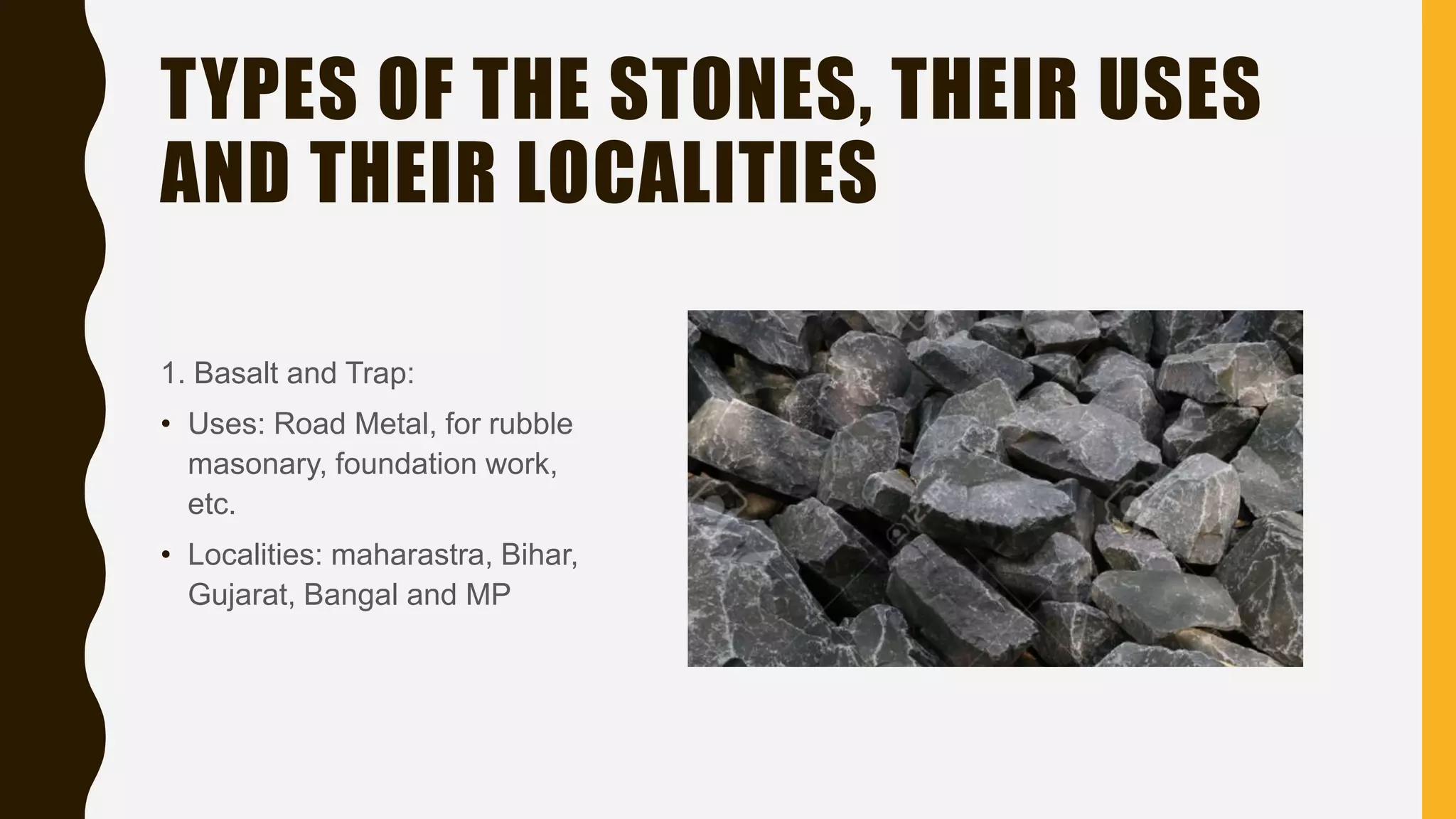 Stone types and finishes | PPTX