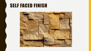 Stone types and finishes | PPTX