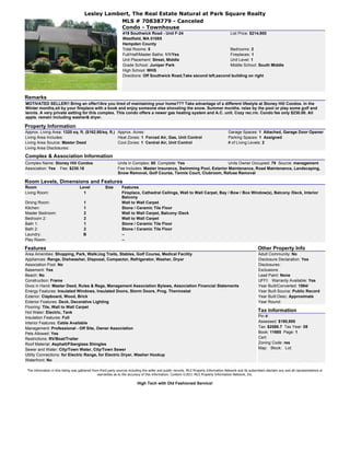 Stoney Hill Condos 2 Year Sales Report | PDF | Houses | Real Estate