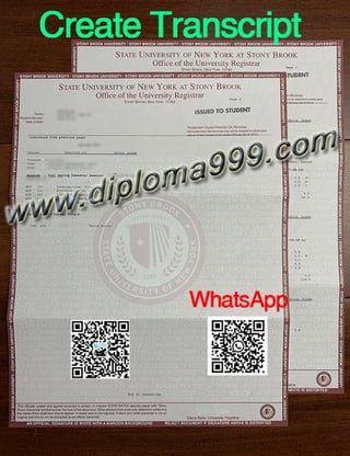 Stony Brook University transcript | PDF