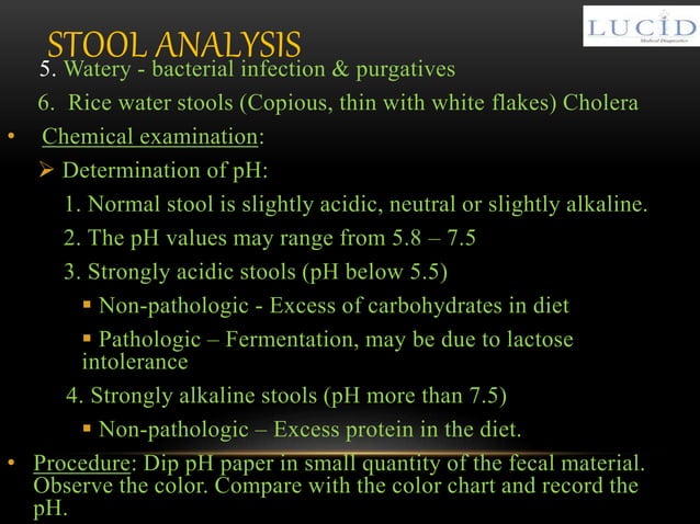 Stool analysis | PPTX