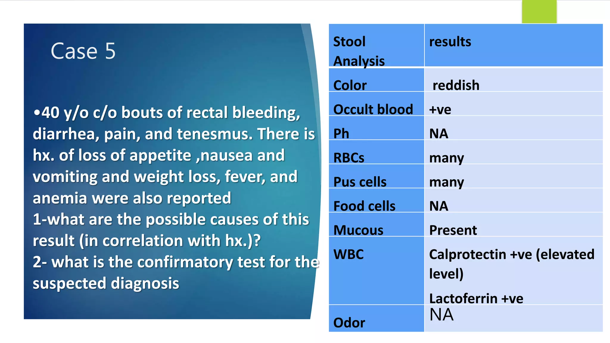 Stool Analysis Interpretation | PPTX