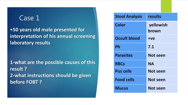 Stool Analysis Interpretation | PPTX | Digestive Disorders | Diseases ...