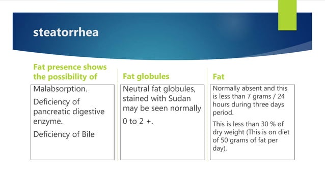 Stool Analysis Interpretation | PPTX | Digestive Disorders | Diseases ...