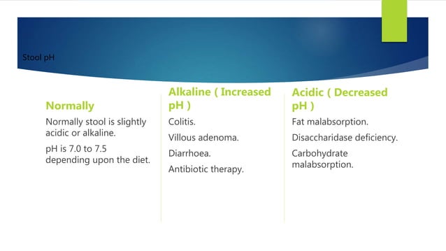 Stool Analysis Interpretation | PPTX | Digestive Disorders | Diseases ...