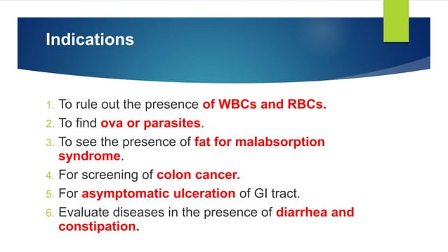 Stool Analysis Interpretation | PPTX | Digestive Disorders | Diseases ...