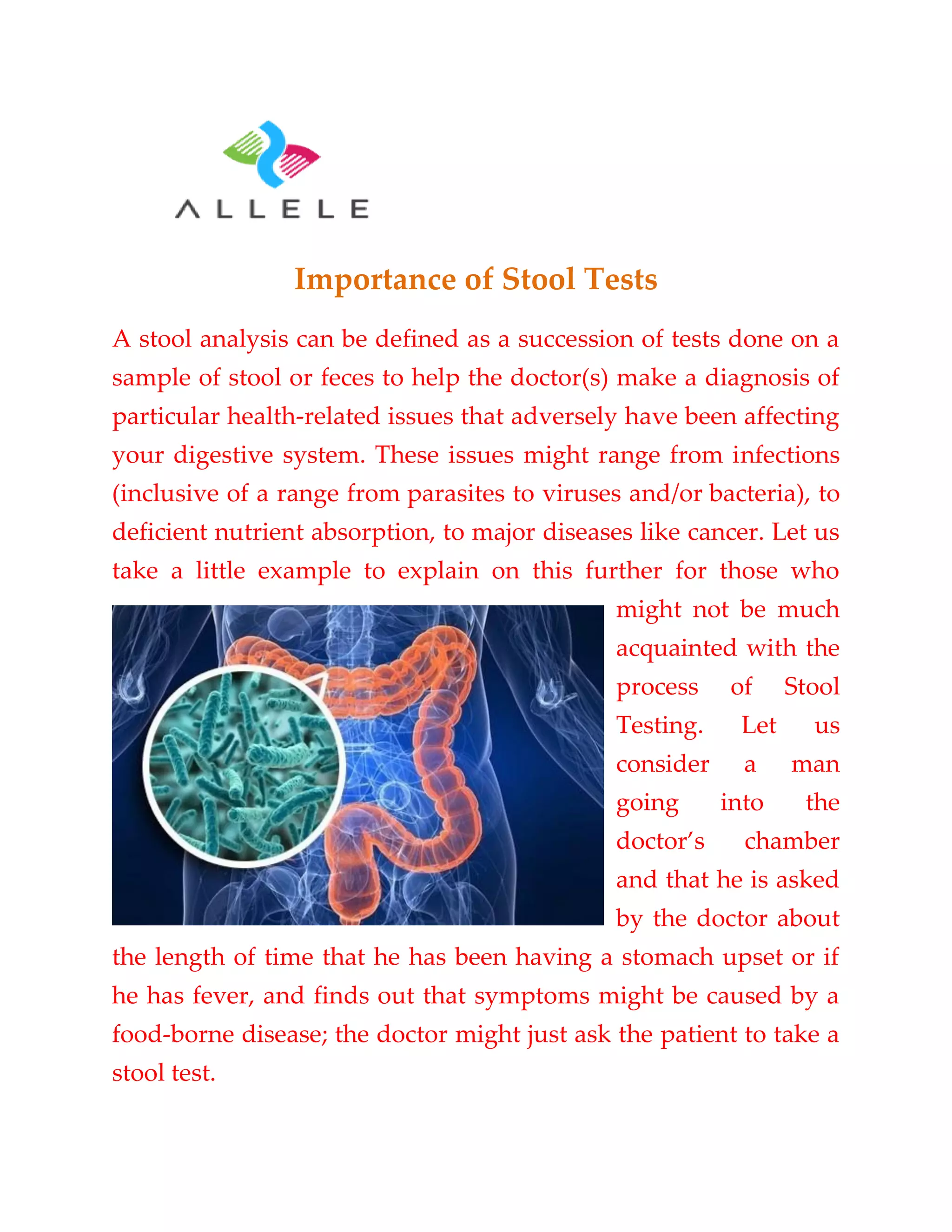 Stool Analysis Victoria | PDF