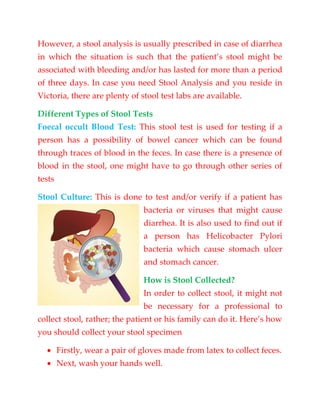 Stool Analysis Victoria | PDF | Digestive Disorders | Diseases and ...