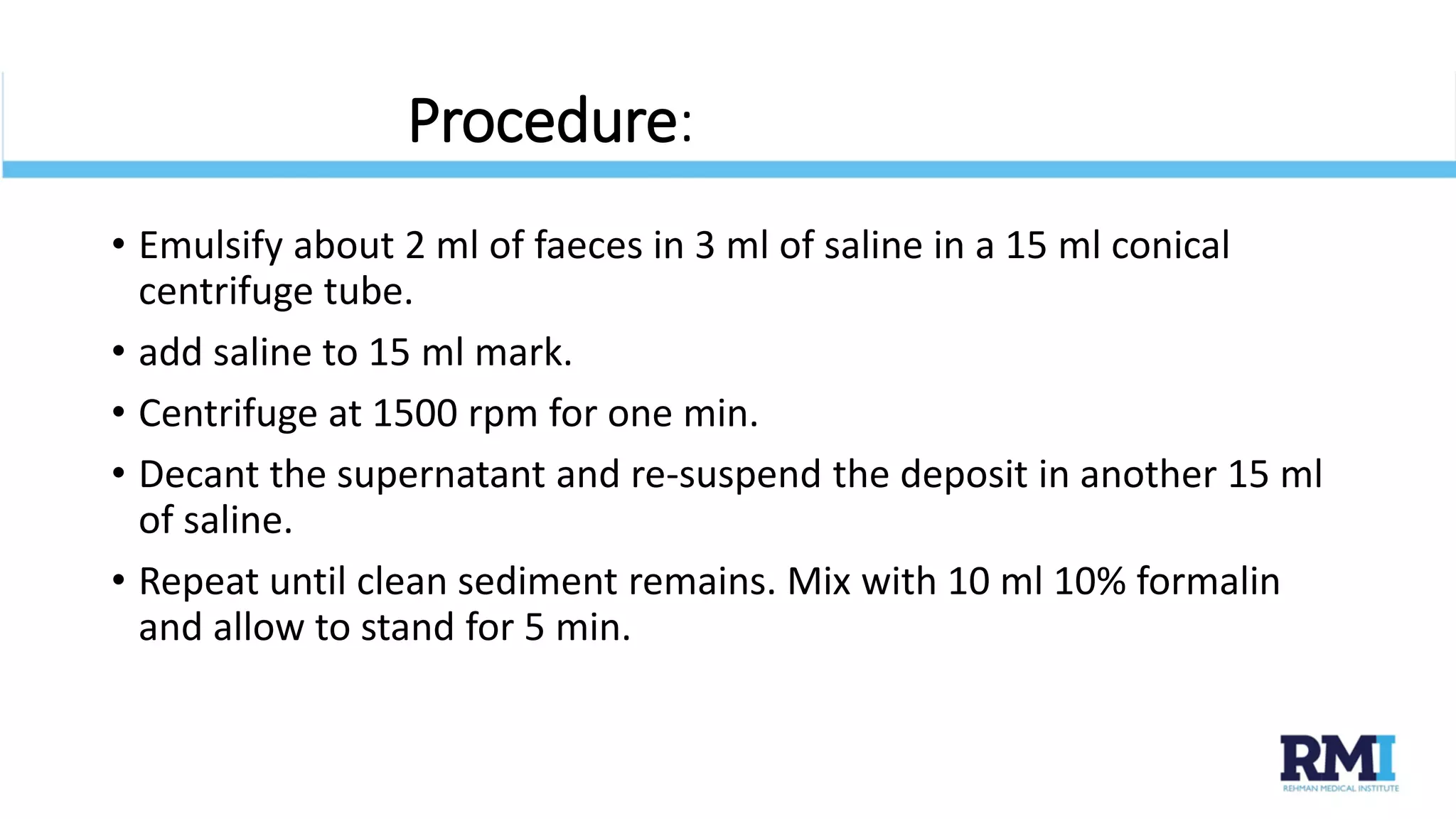 Stool examination | PPT