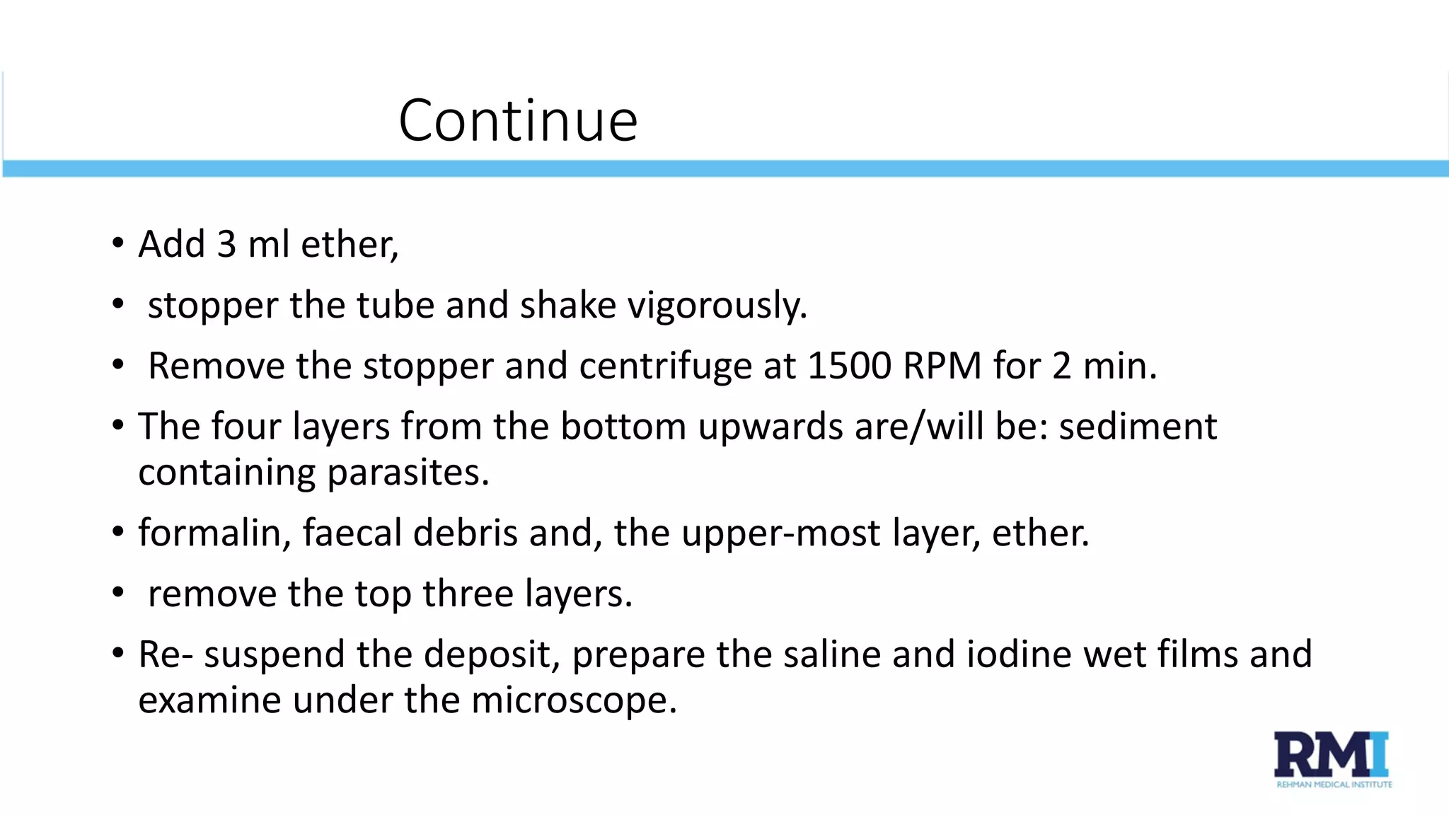 Stool examination | PPT
