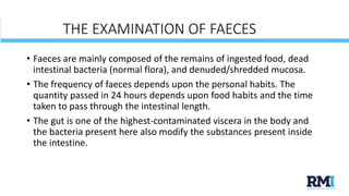 Stool examination | PPTX