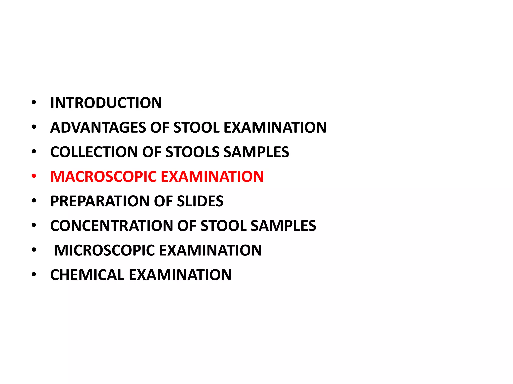 Stool Examination | PPTX