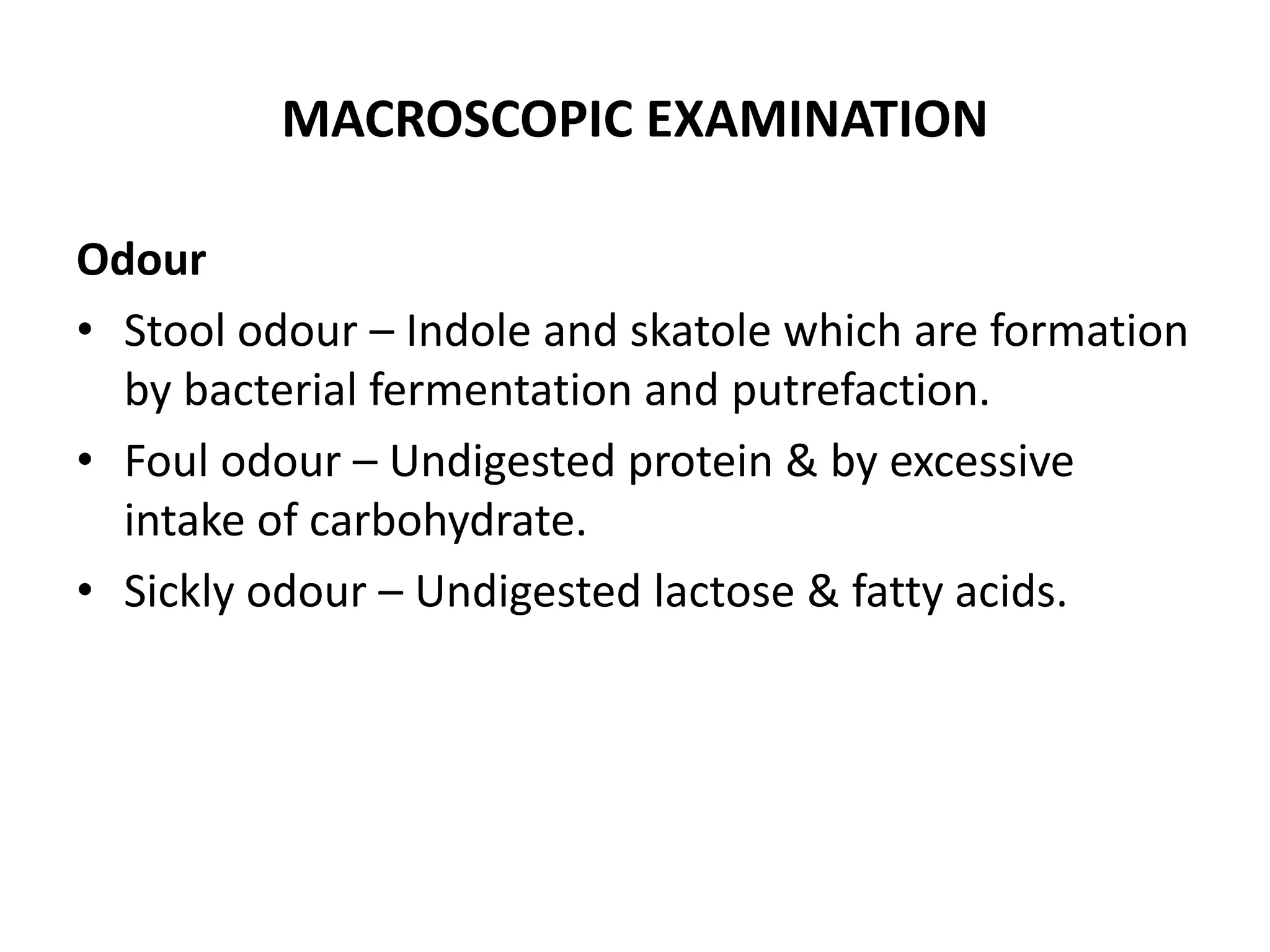Stool Examination | PPTX