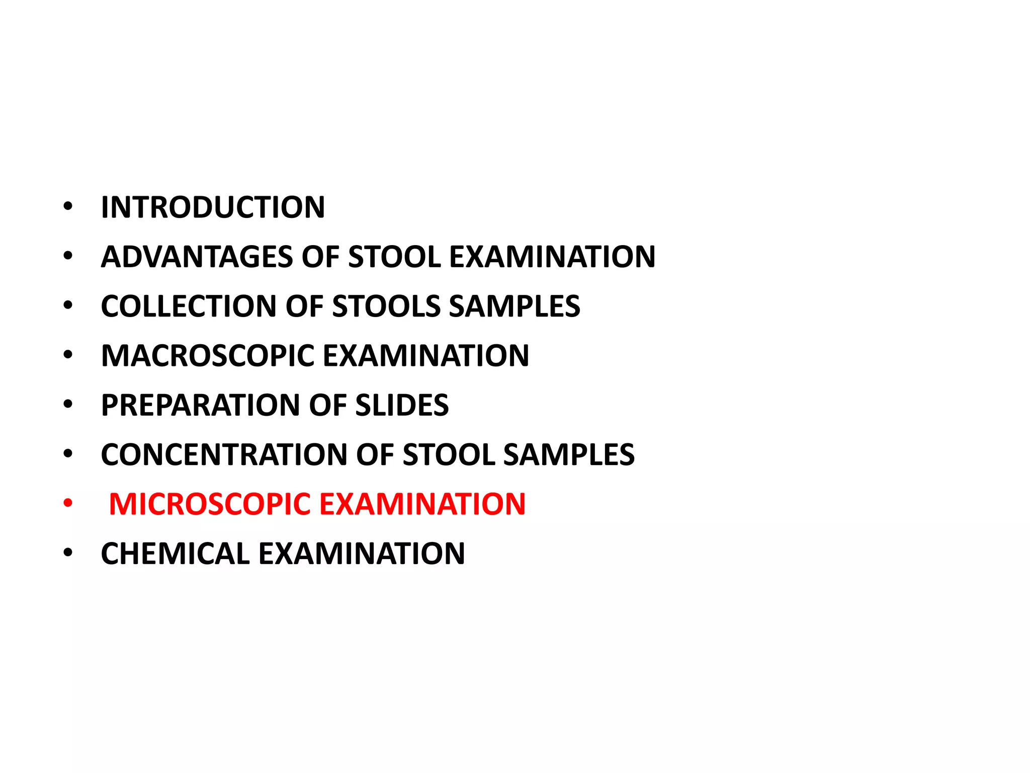 Stool Examination | PPTX