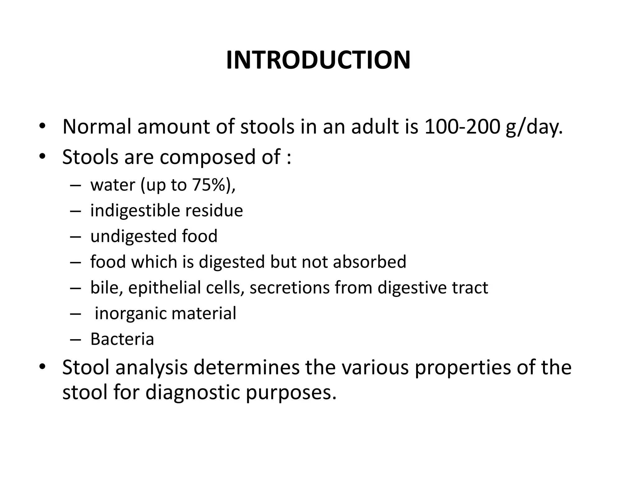 Stool Examination | PPTX