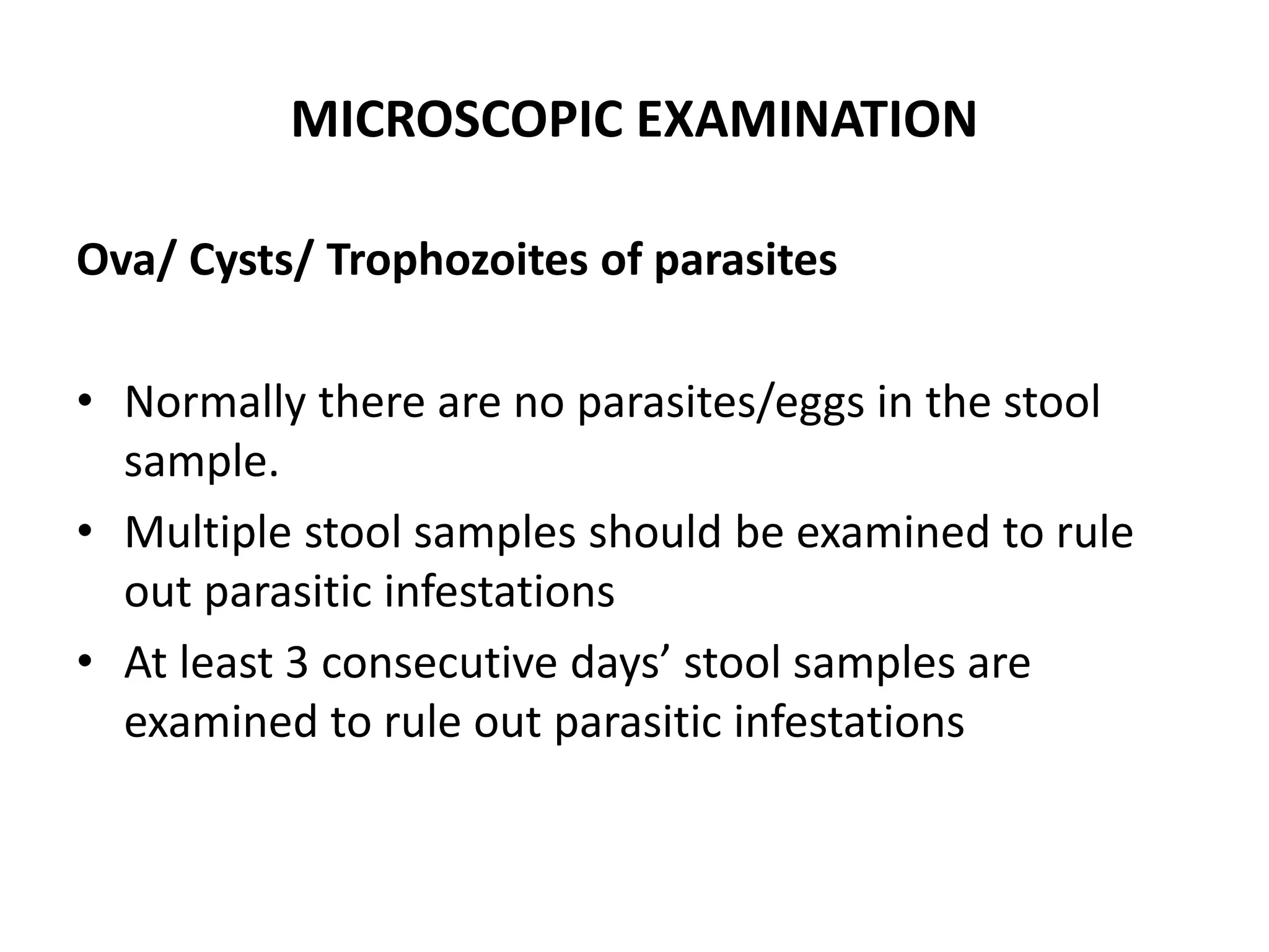 Stool Examination | PPTX