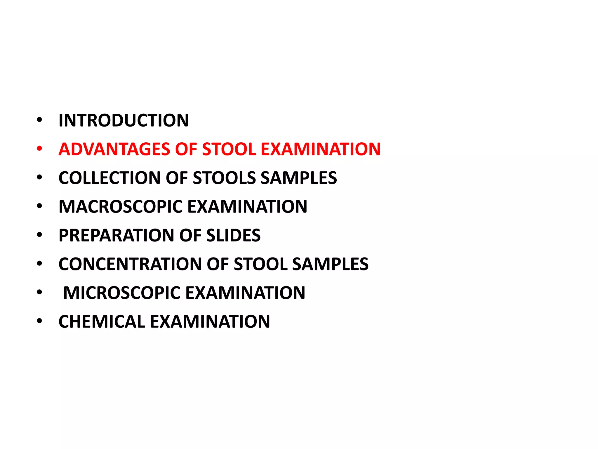 Stool Examination | PPTX