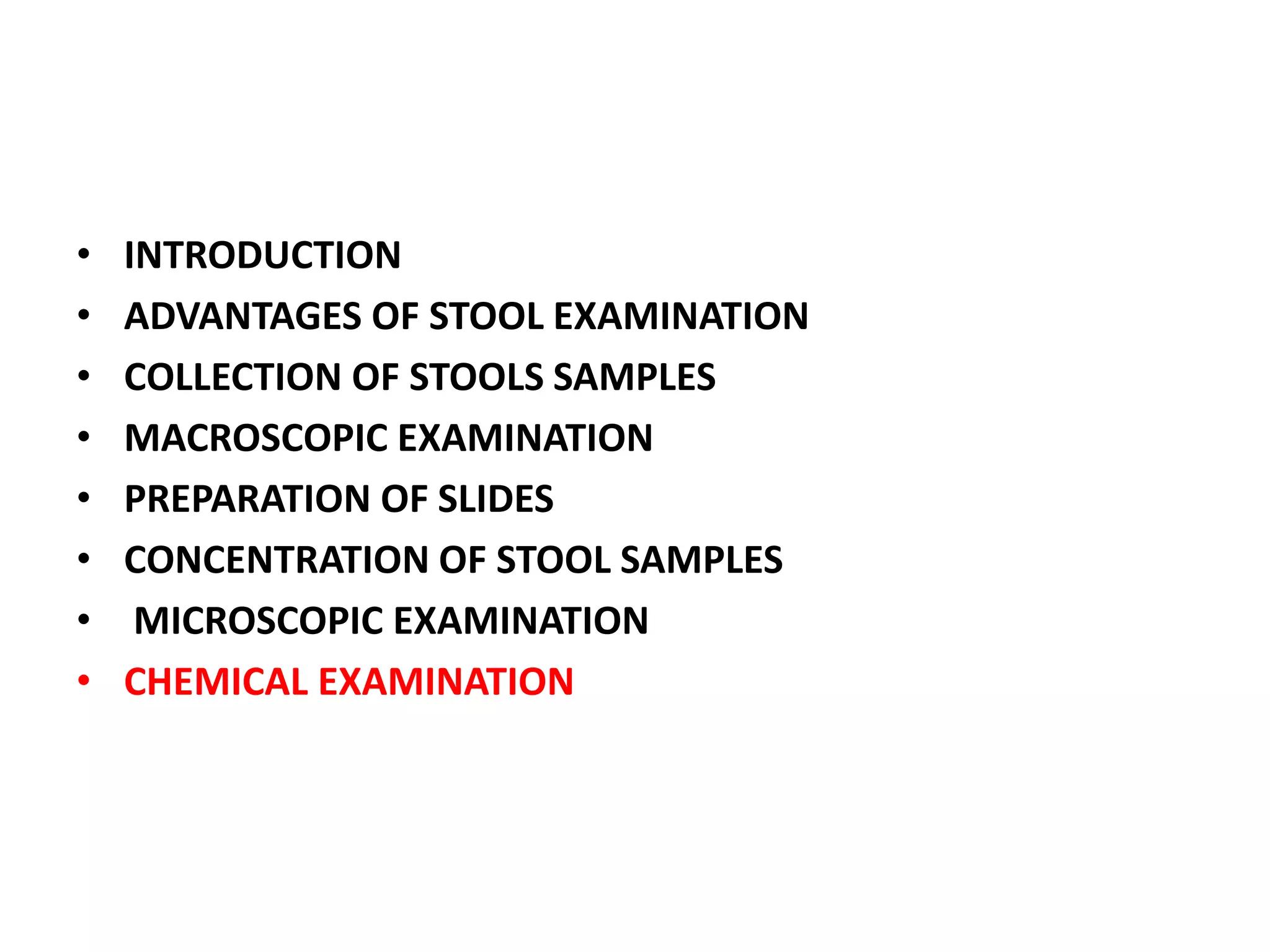 Stool Examination | PPTX