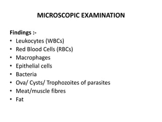 Stool Examination | PPT