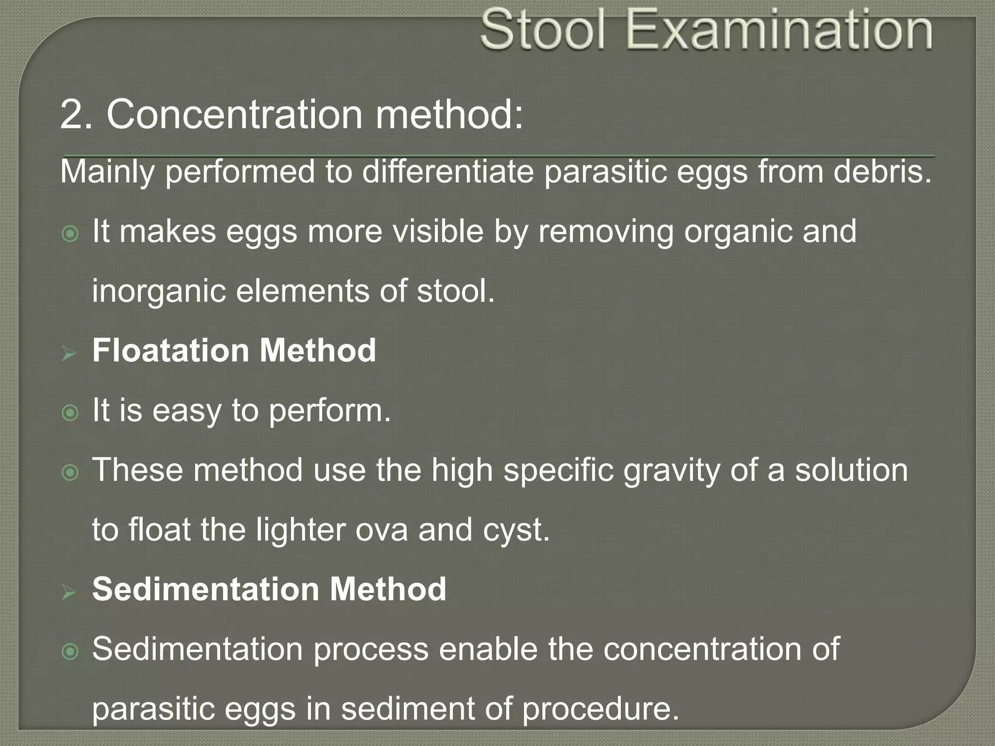 Stool examination | PPTX