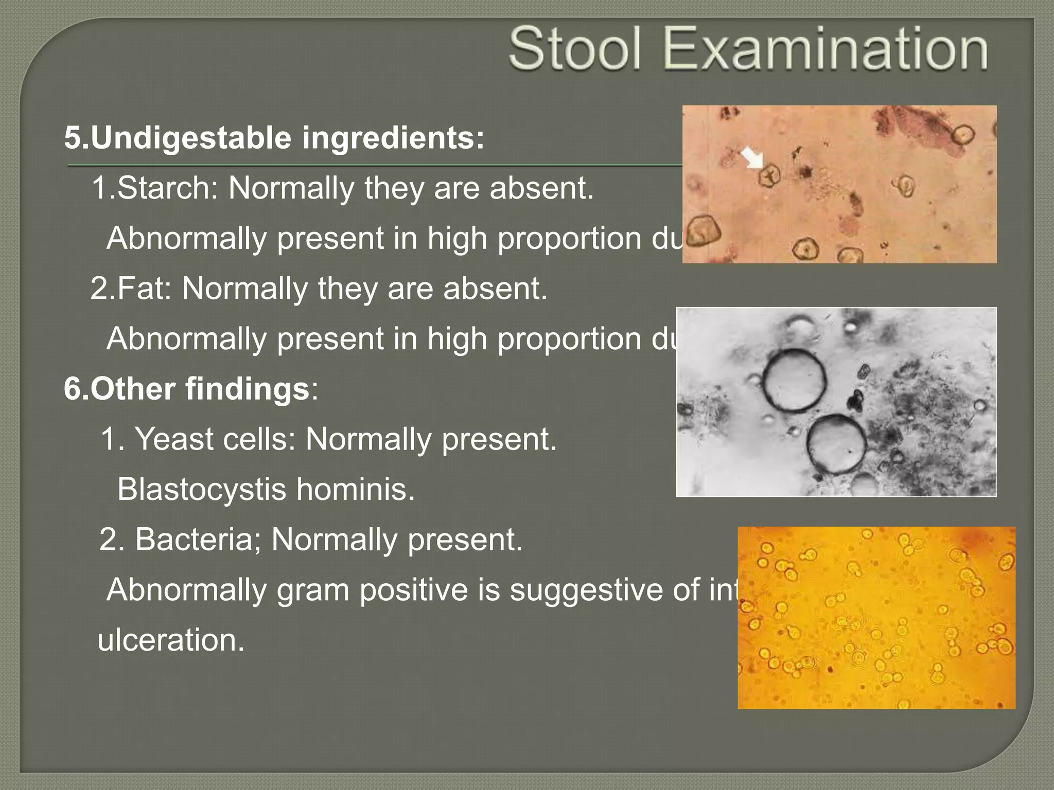 Stool examination | PPTX