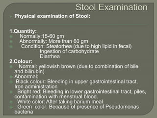 Stool examination | PPTX