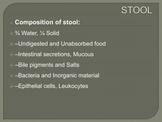 Stool examination | PPTX