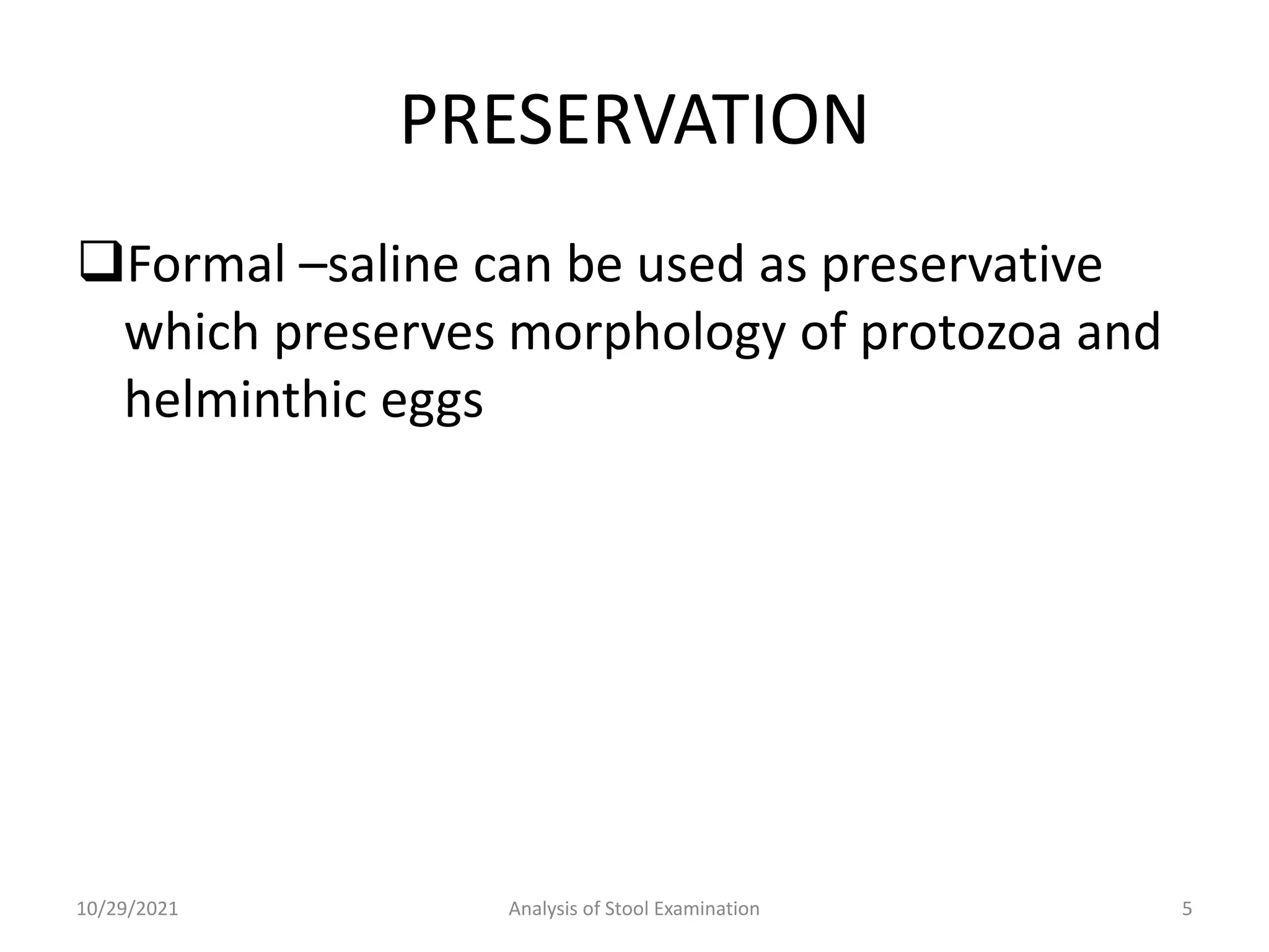 Stool examination | PPTX