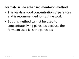 Stool examination | PPTX