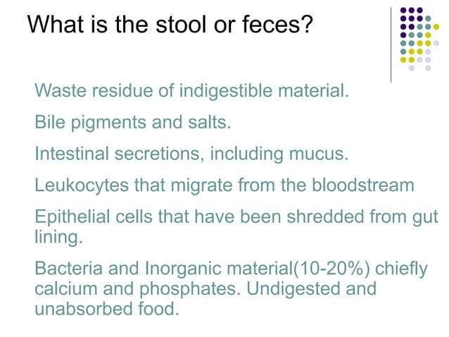 Stool examination.ppt | Digestive Disorders | Diseases and Conditions