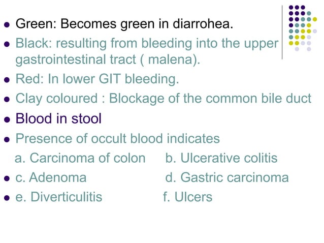Stool examination.ppt | Digestive Disorders | Diseases and Conditions