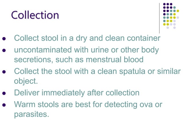 Stool examination.ppt | Digestive Disorders | Diseases and Conditions