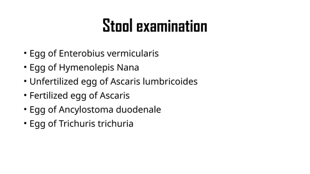 Stool examination microbiology mbbs 2nd .pptx