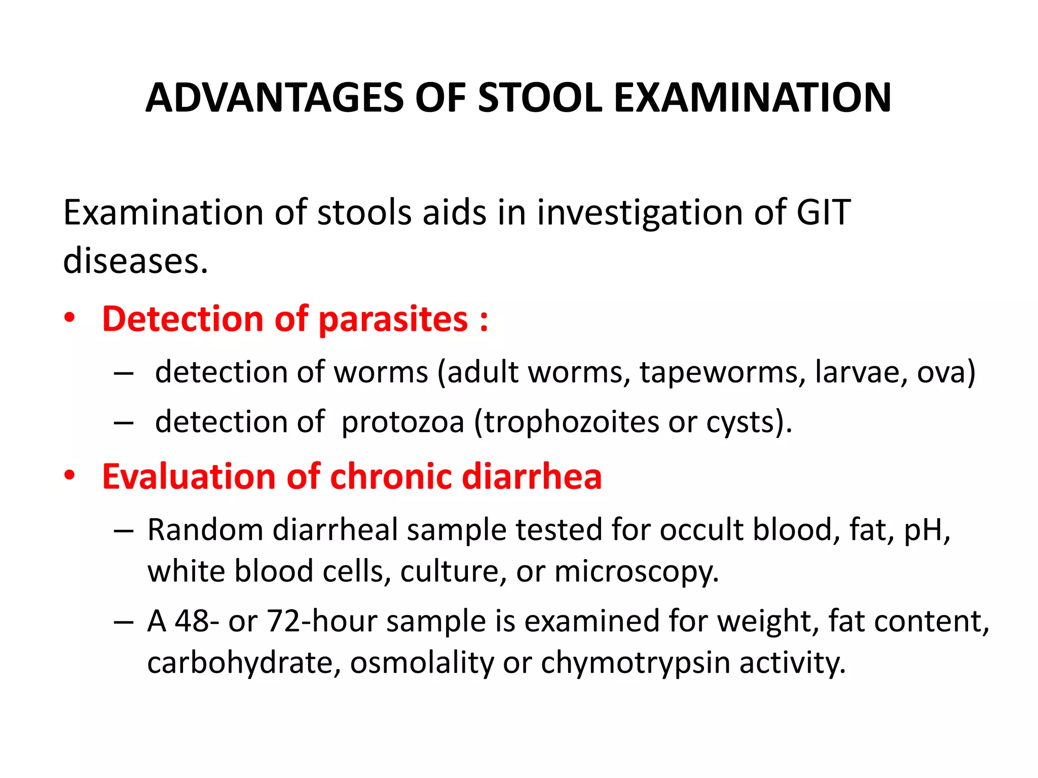 Stool Examination Abridged What A Medical Graduate Should Know | PPTX