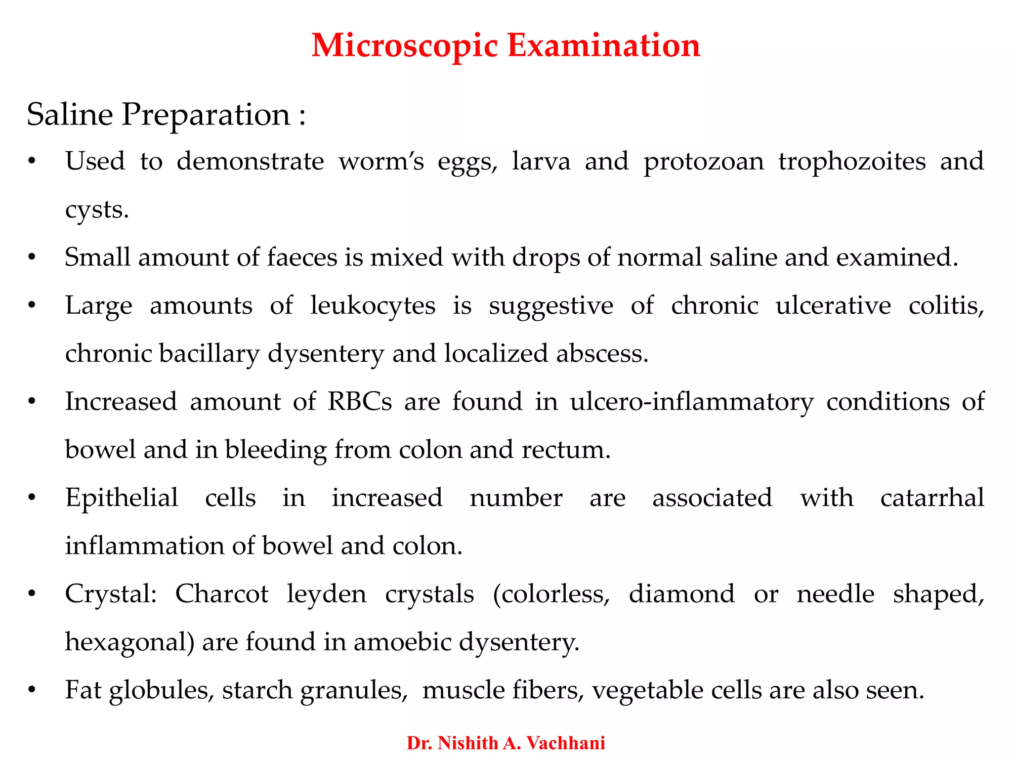 Stool Examinations | PDF