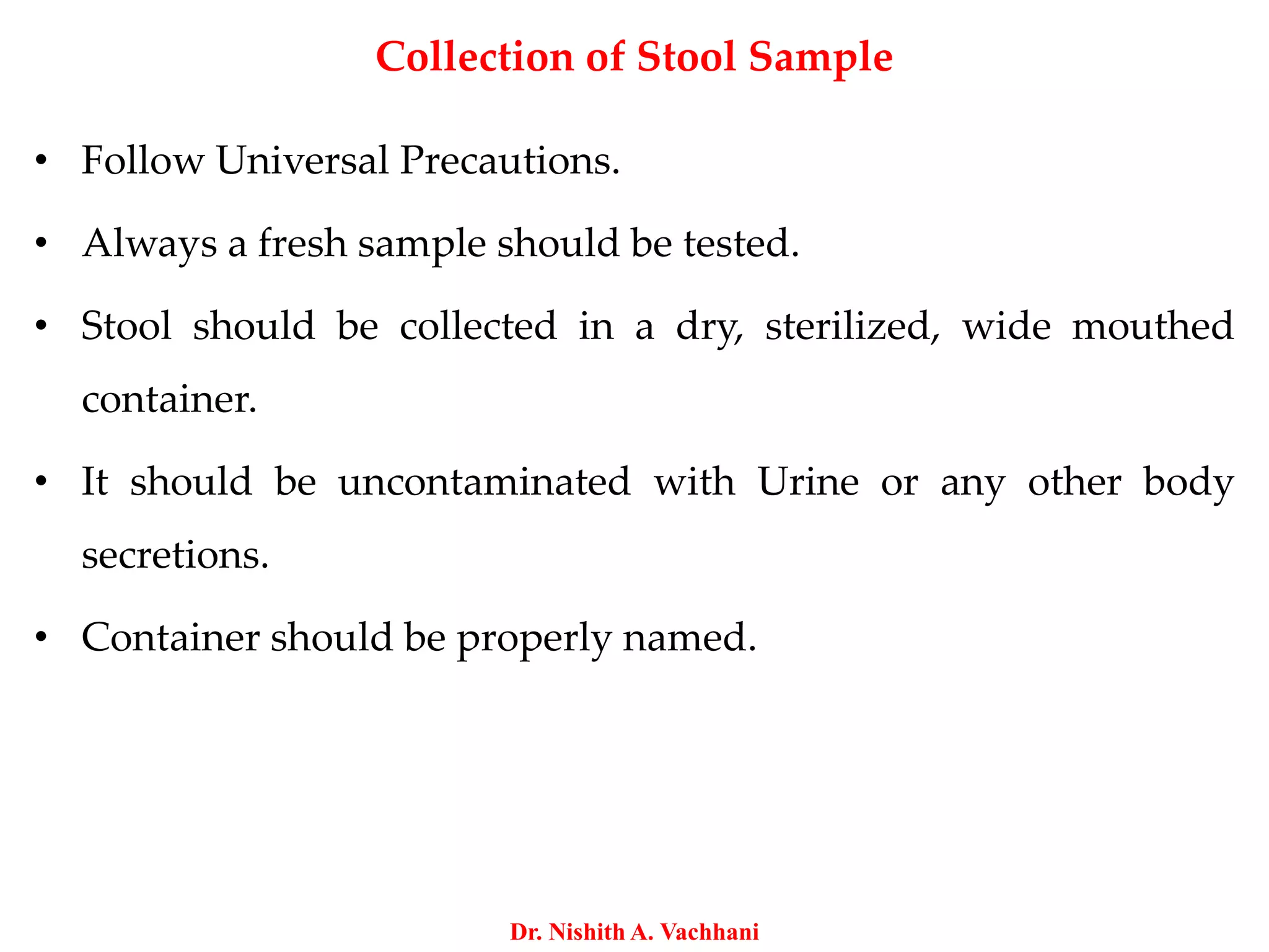 Stool Examinations | PDF