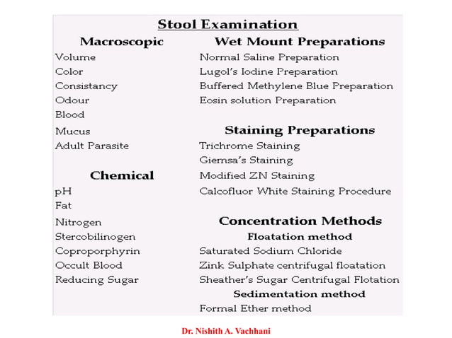 Stool Examinations | PDF | Digestive Disorders | Diseases and Conditions