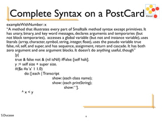 5 - OOP - Smalltalk in a Nutshell (c) | PPT